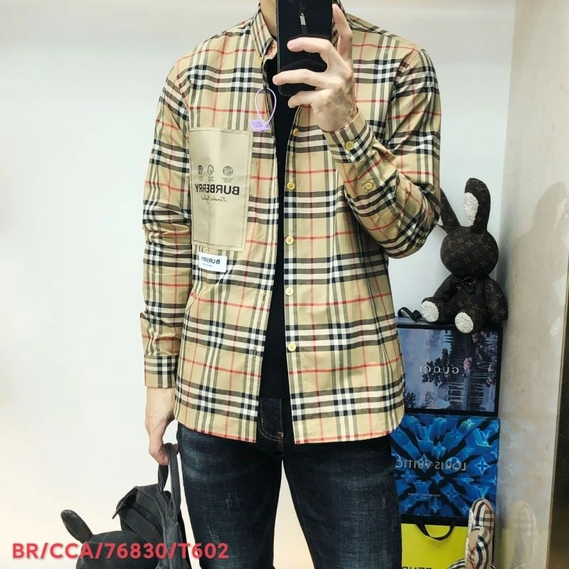 Exact replica Burberry Shirts