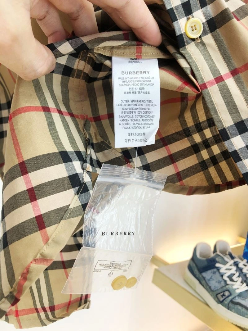 Exact replica Burberry Shirts