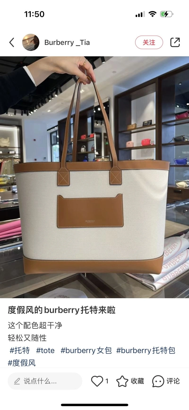 Accurate model Burberry Shopping Bags