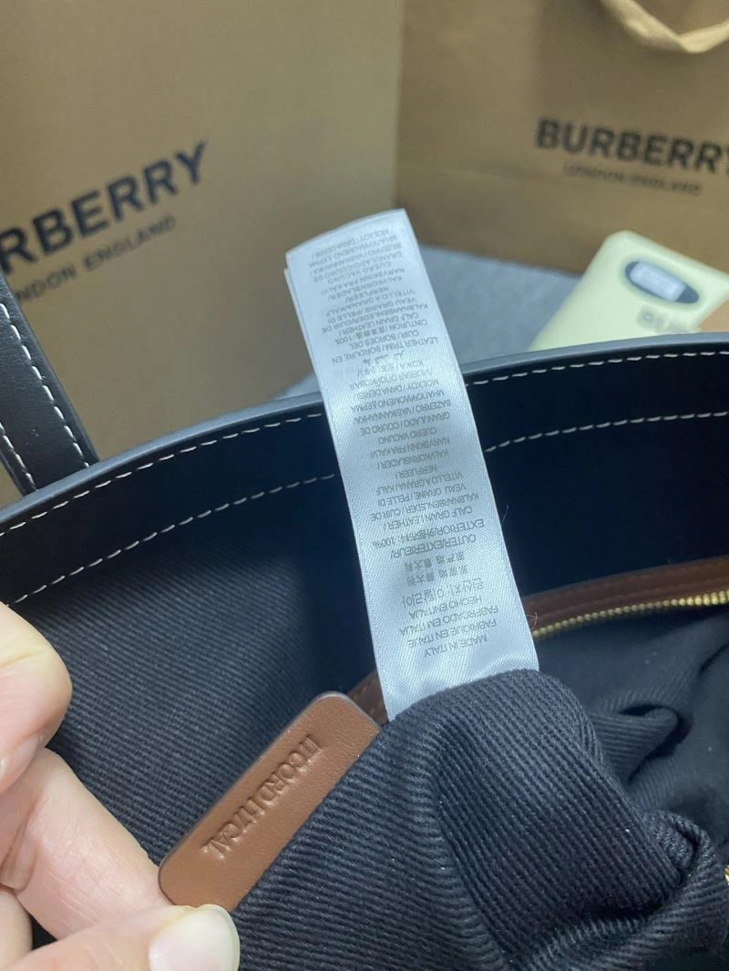 Brand-authenticated Burberry Shopping Bags