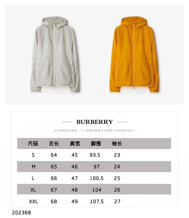 Factory-made Burberry Sunscreen Jacket