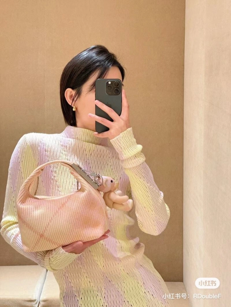 Brand-authenticated Burberry Top Handle Bags