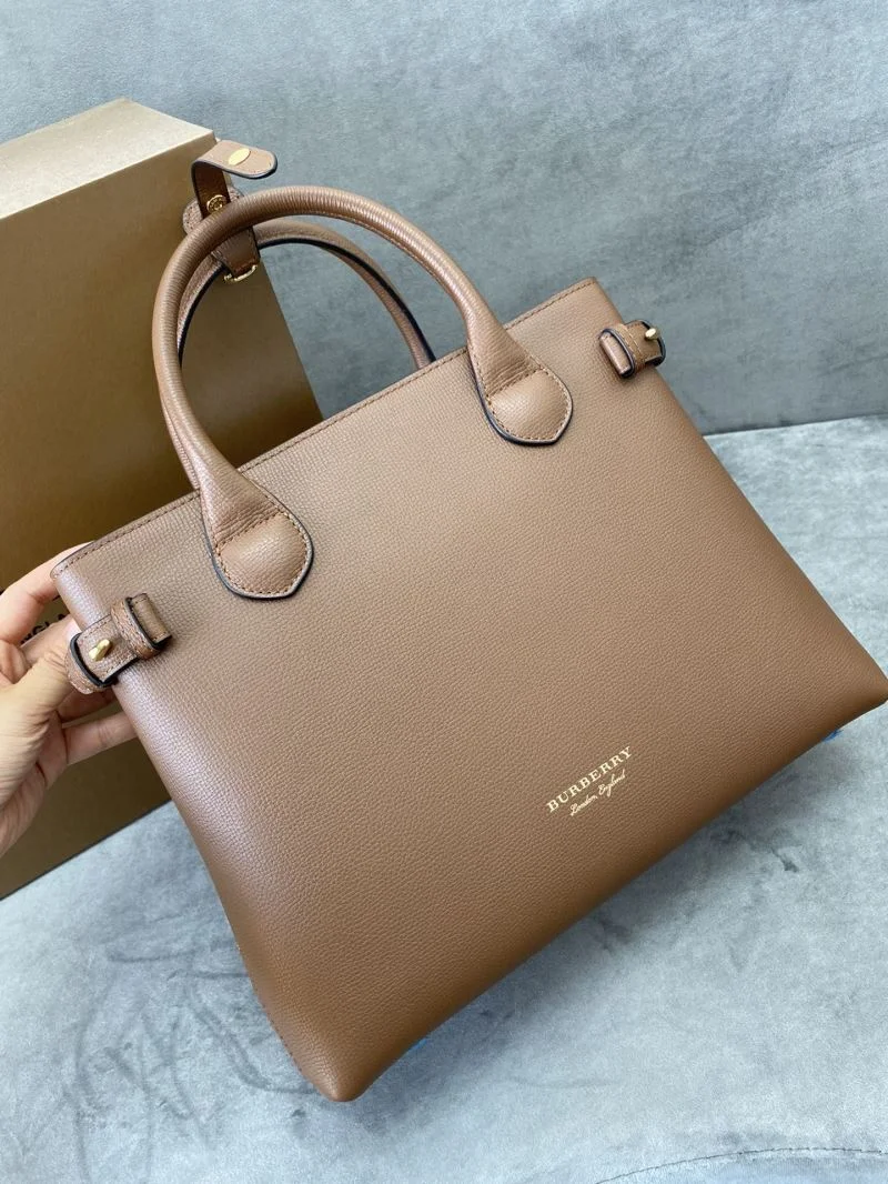 Brand-authenticated Burberry Top Handle Bags