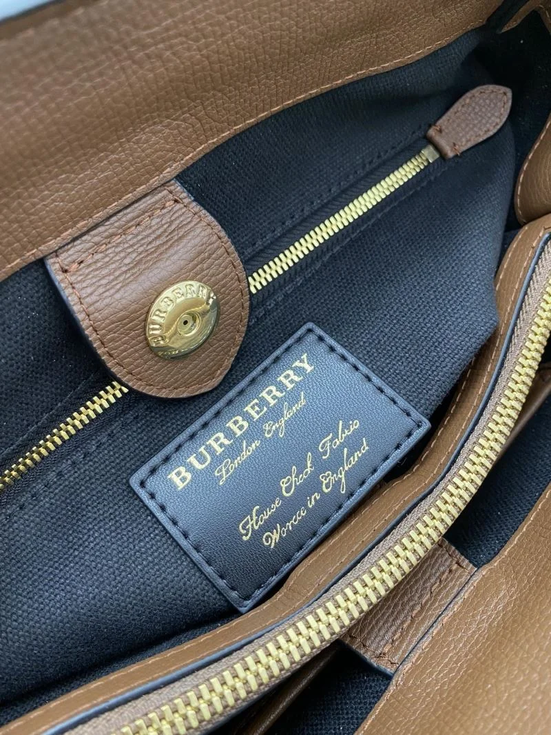 Brand-authenticated Burberry Top Handle Bags