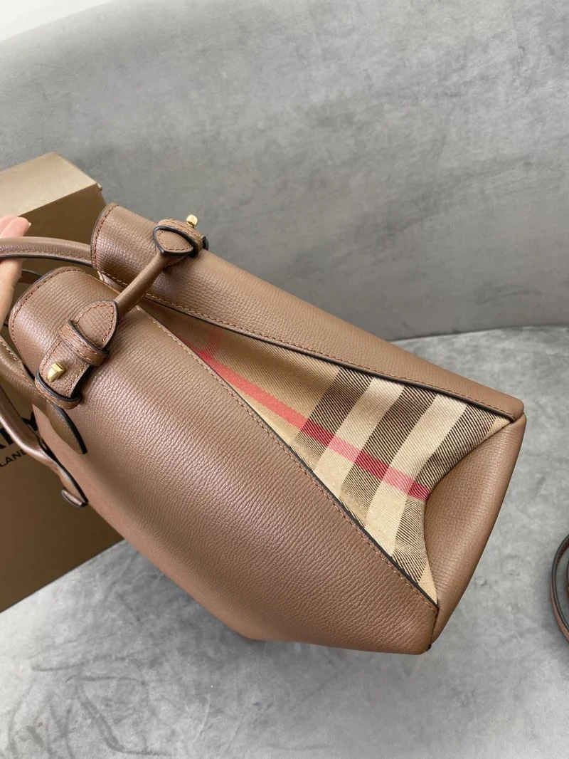 Brand-authenticated Burberry Top Handle Bags