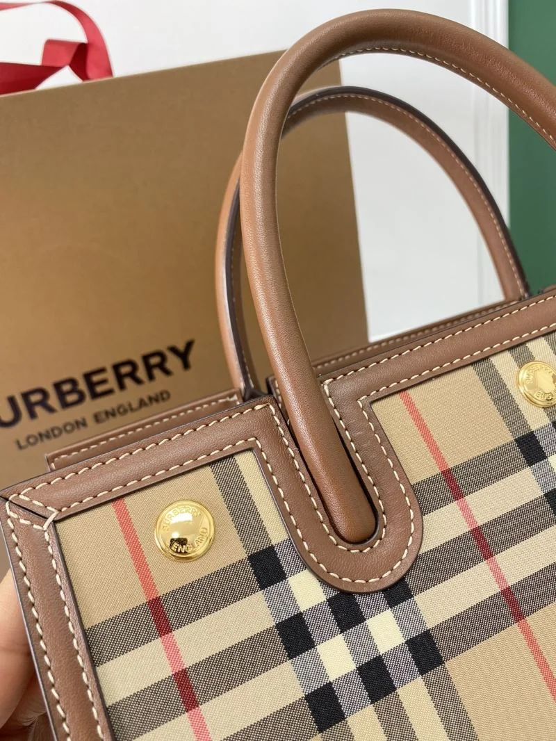 Exact replica Burberry Top Handle Bags