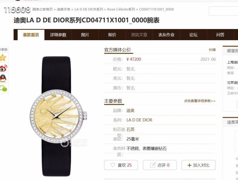 1:1 copy CHRISTIAN DIOR Watches