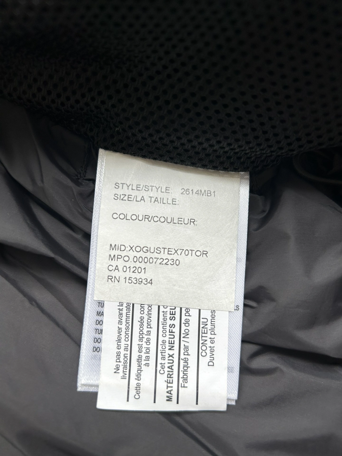 Brand-authenticated Canada Goose Down Jackets