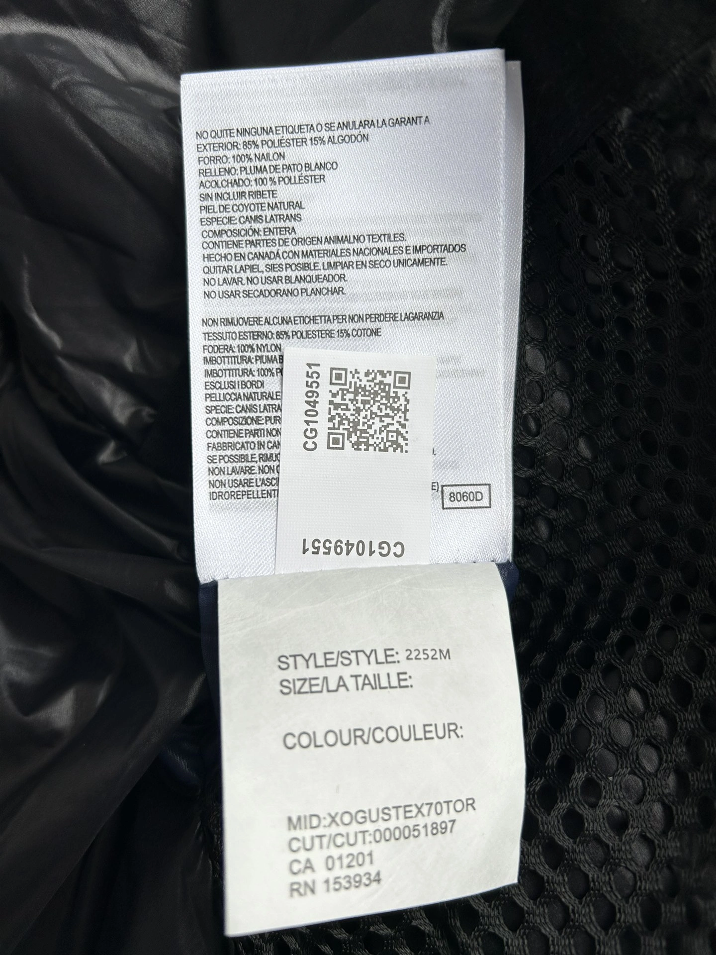 Top mirror Canada Goose Down Jackets