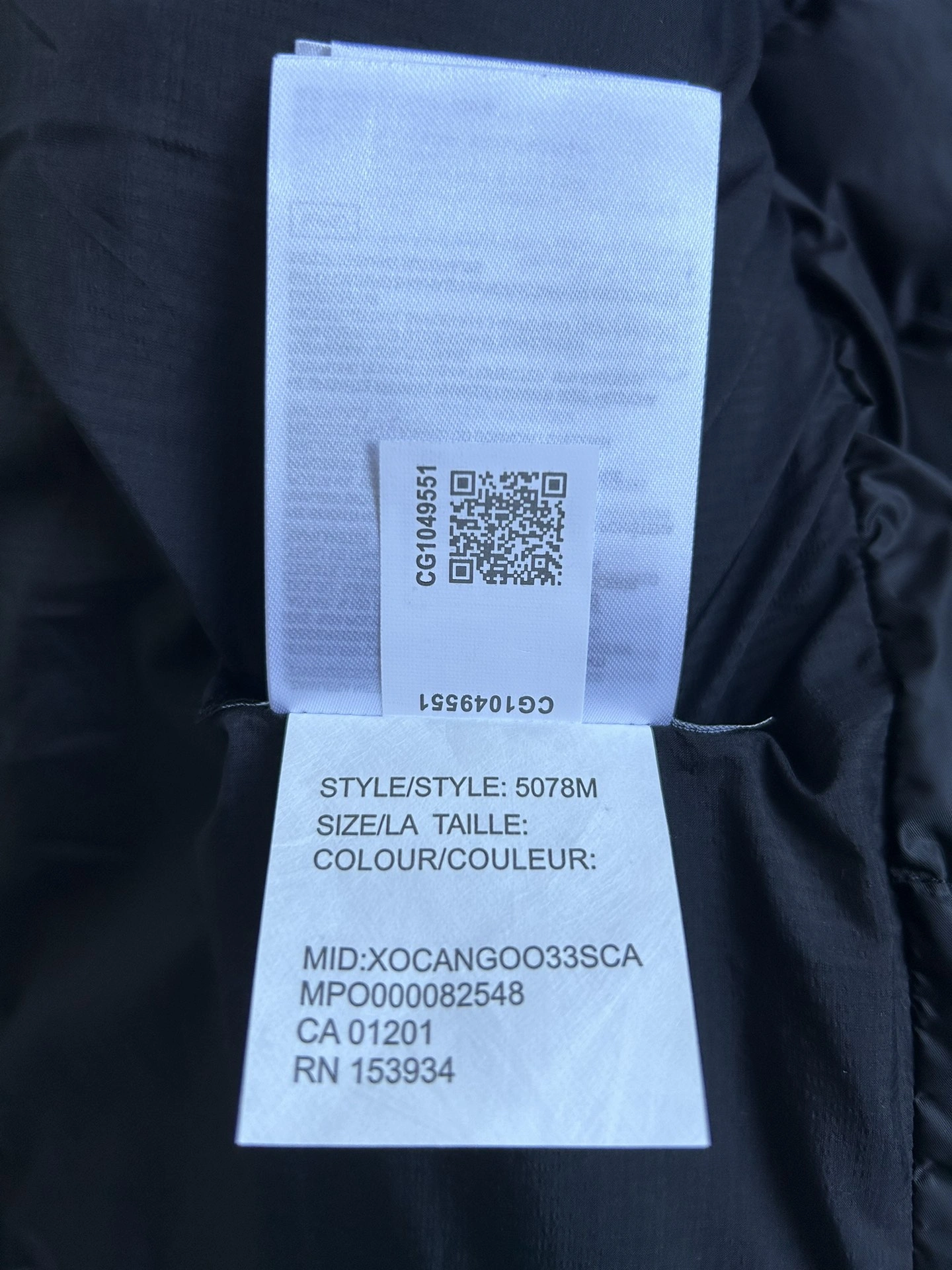 Brand-authenticated Canada Goose Down Jackets