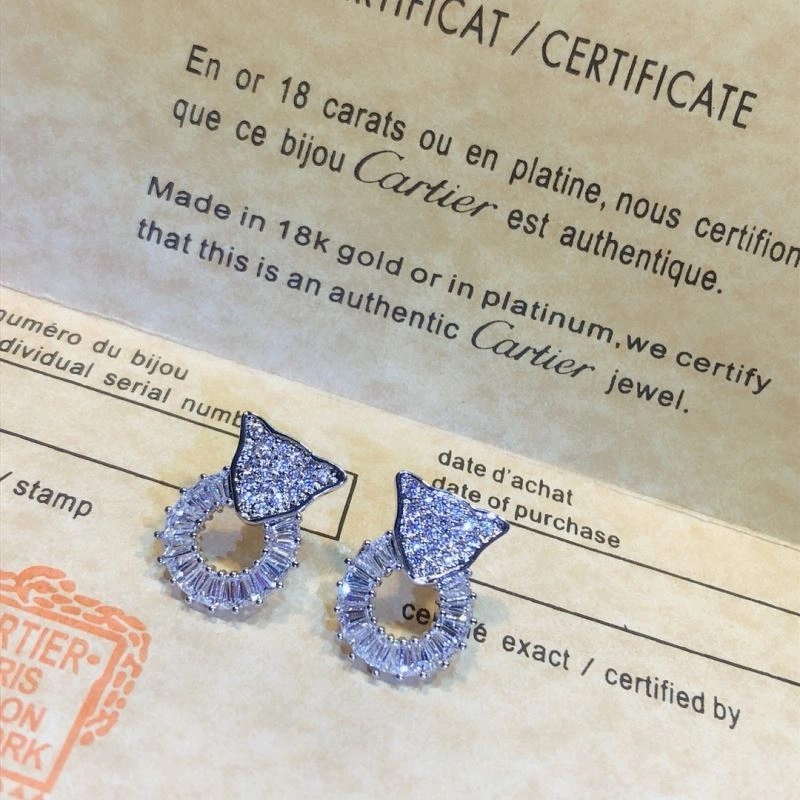 Top mirror Cartier Earrings