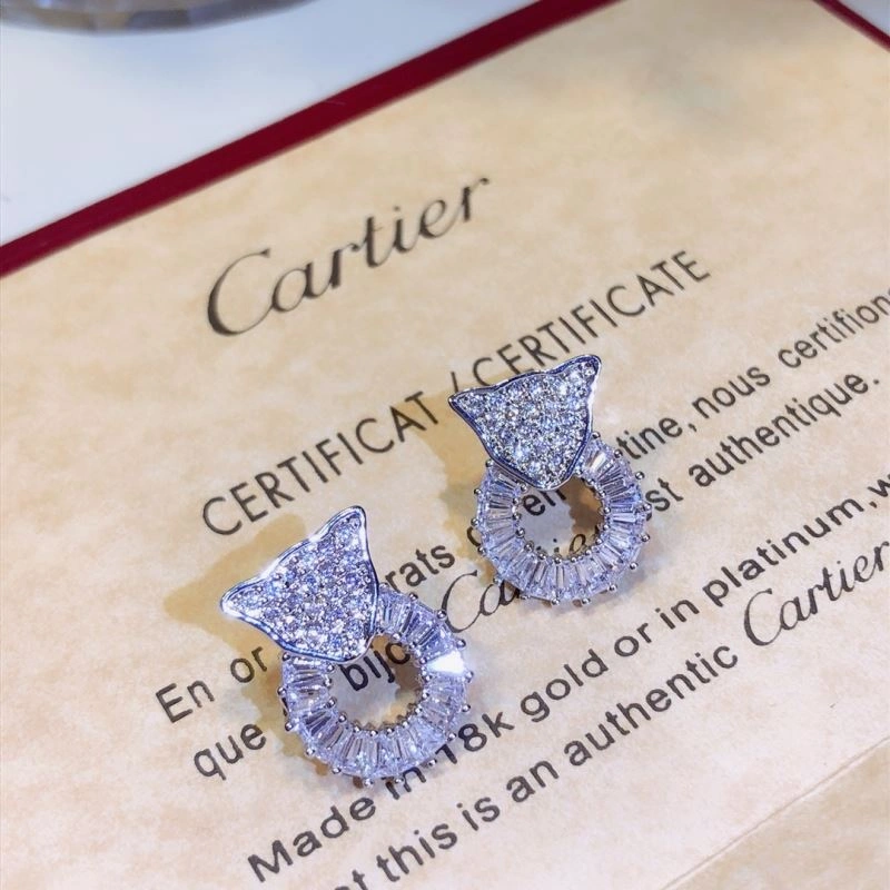 Top mirror Cartier Earrings