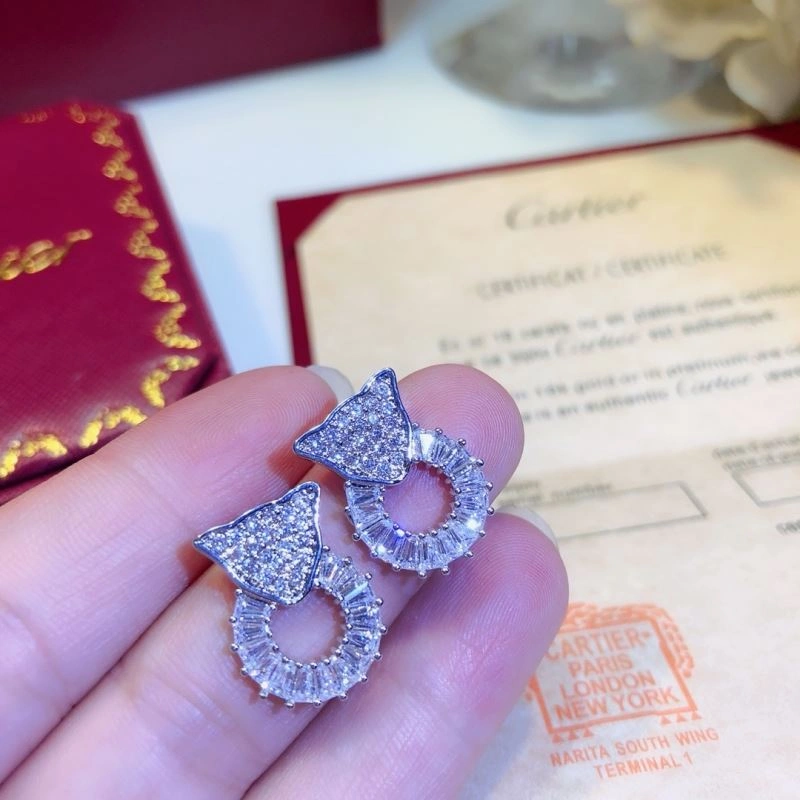 Top mirror Cartier Earrings