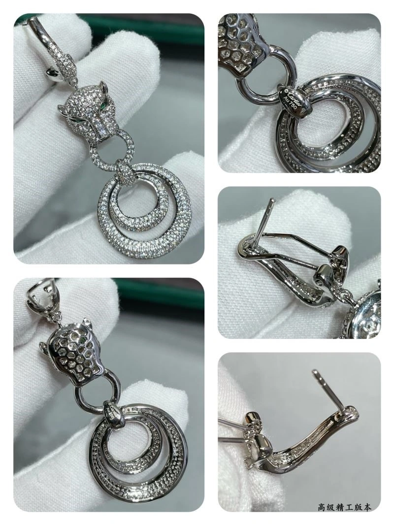 Top mirror Cartier Earrings