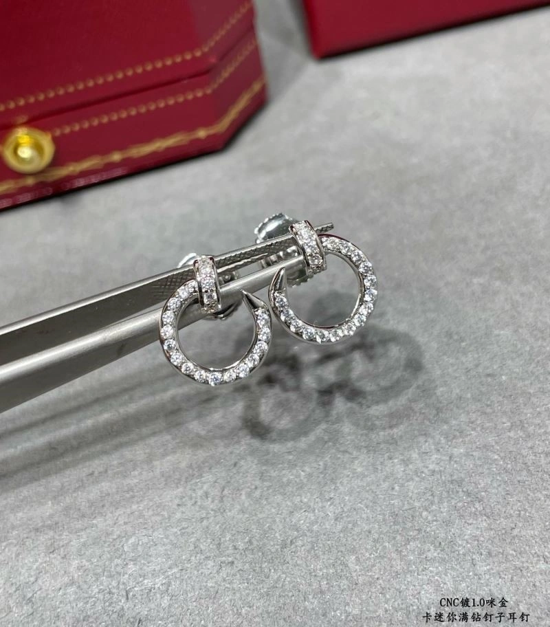 Top mirror Cartier Earrings