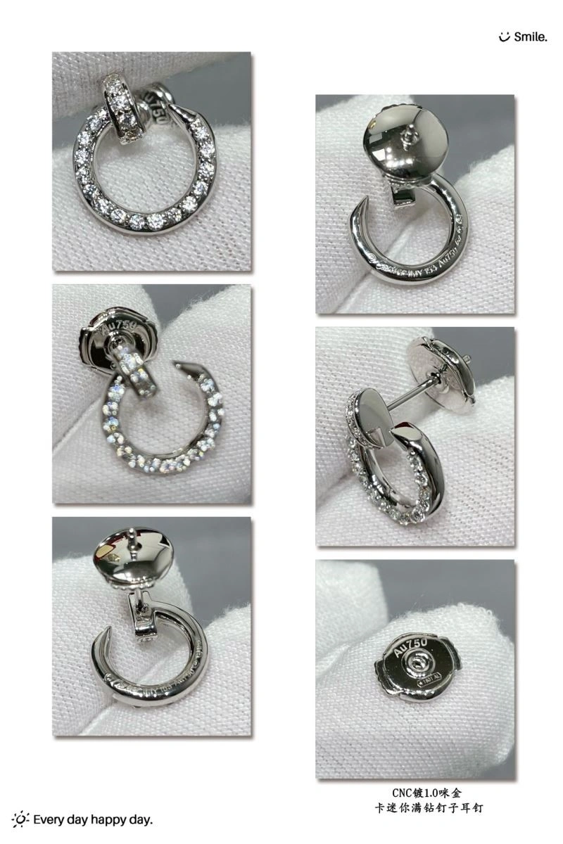 Top mirror Cartier Earrings