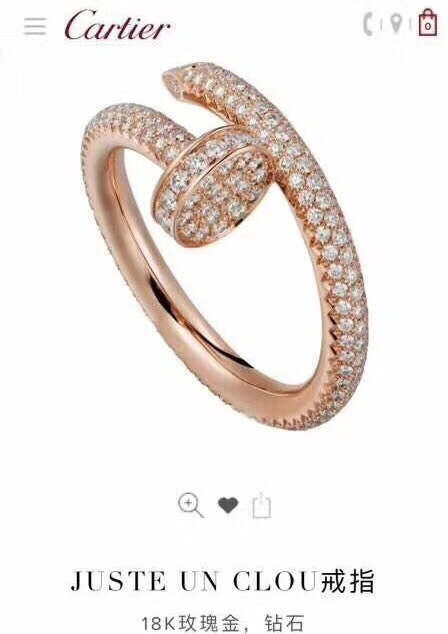 Top mirror Cartier Rings