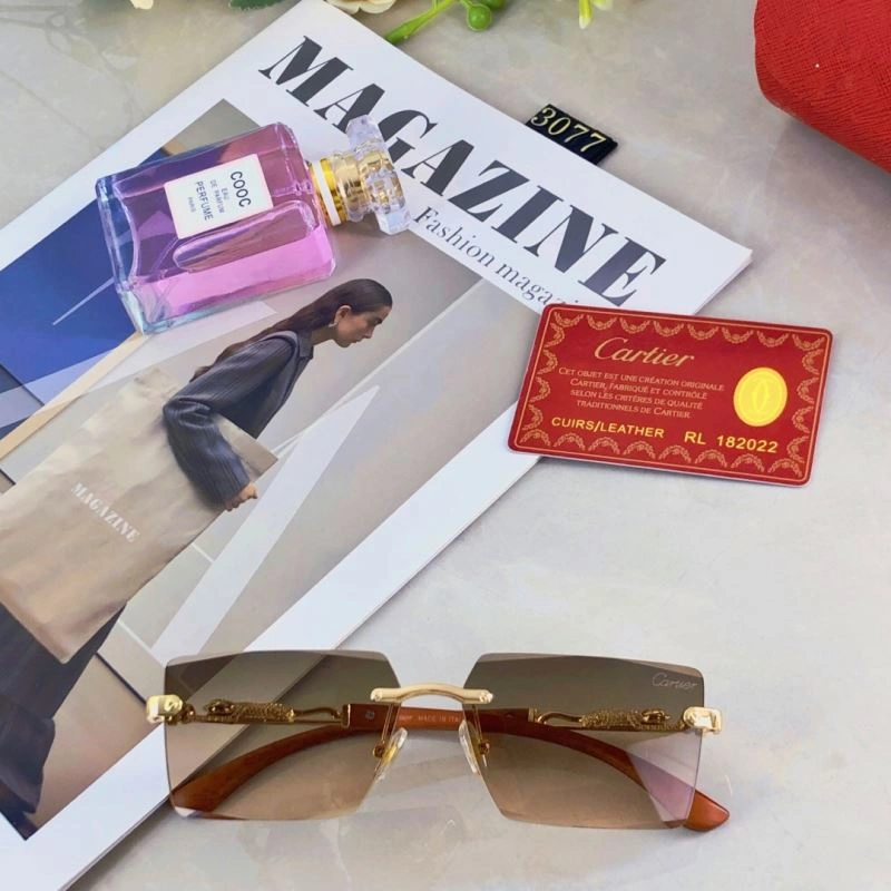 Top mirror Cartier Sunglasses