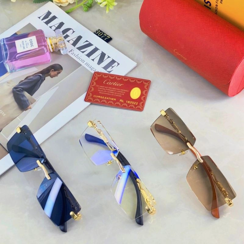 Top mirror Cartier Sunglasses