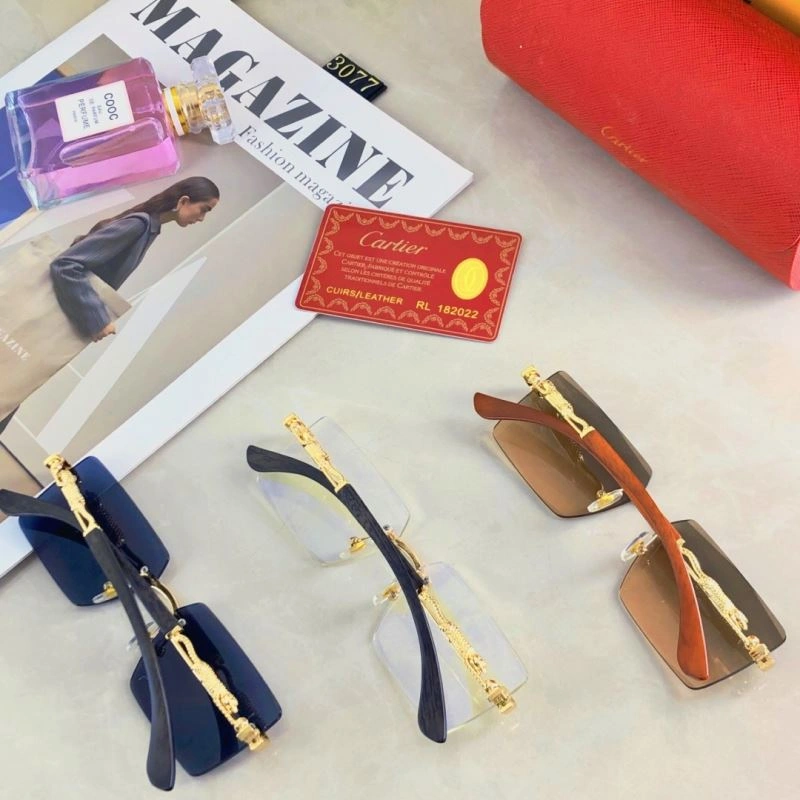 Top mirror Cartier Sunglasses