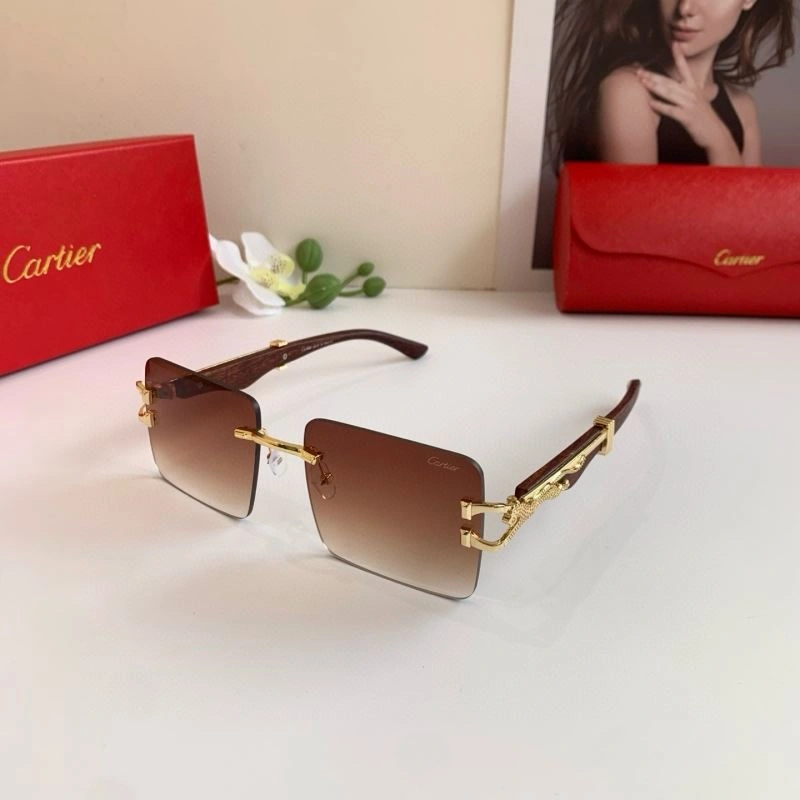 Top mirror Cartier Sunglasses