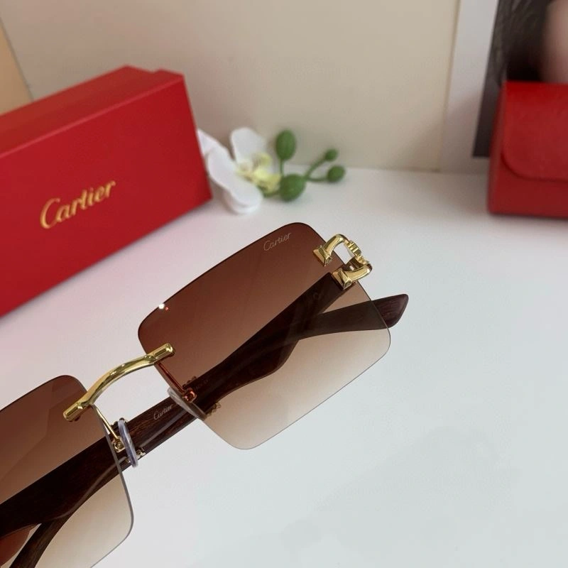 Top mirror Cartier Sunglasses