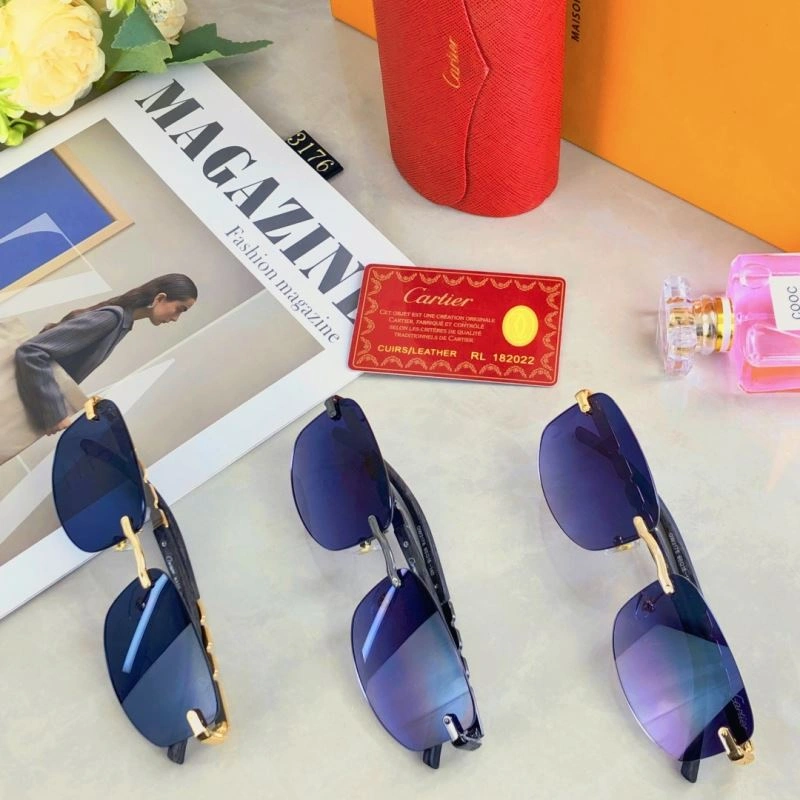 Top mirror Cartier Sunglasses