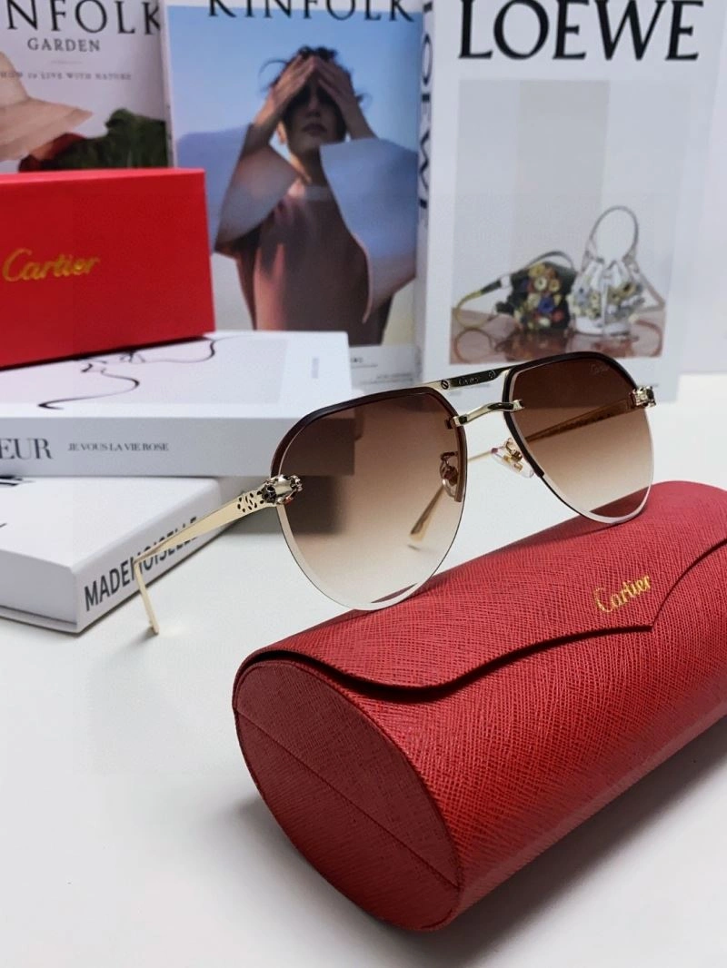 Top match Cartier Sunglasses