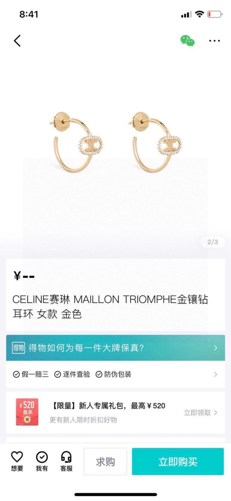 Reasonably priced Celine Earrings