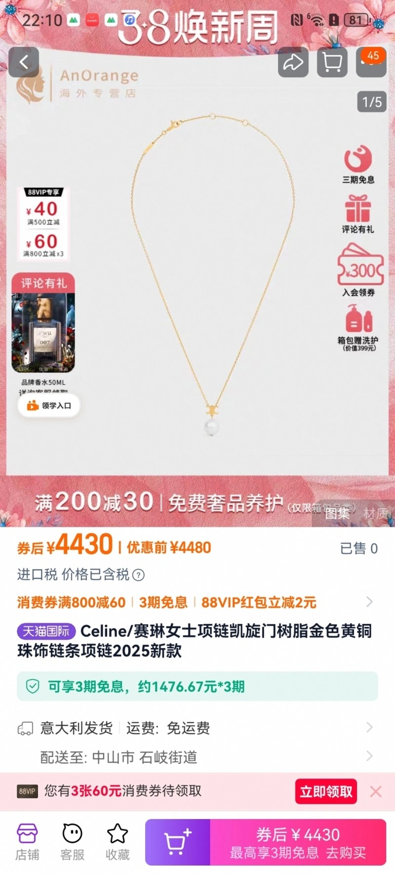 Budget-friendly Celine Necklaces
