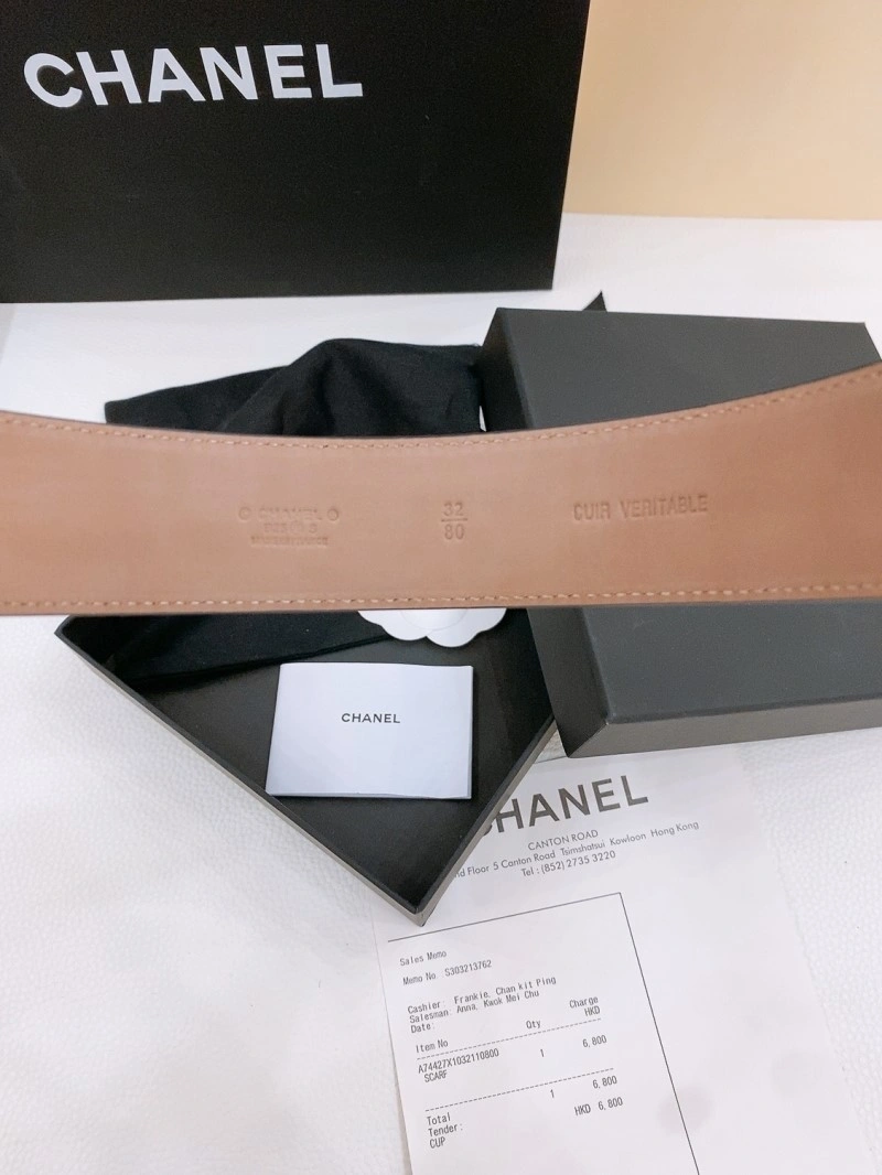 Exact replica Chanel Belts