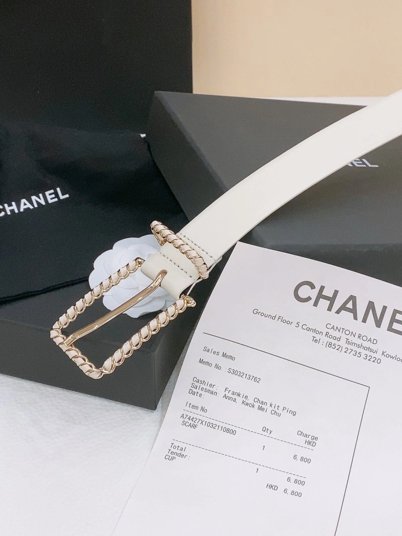 Brand-authenticated Chanel Belts