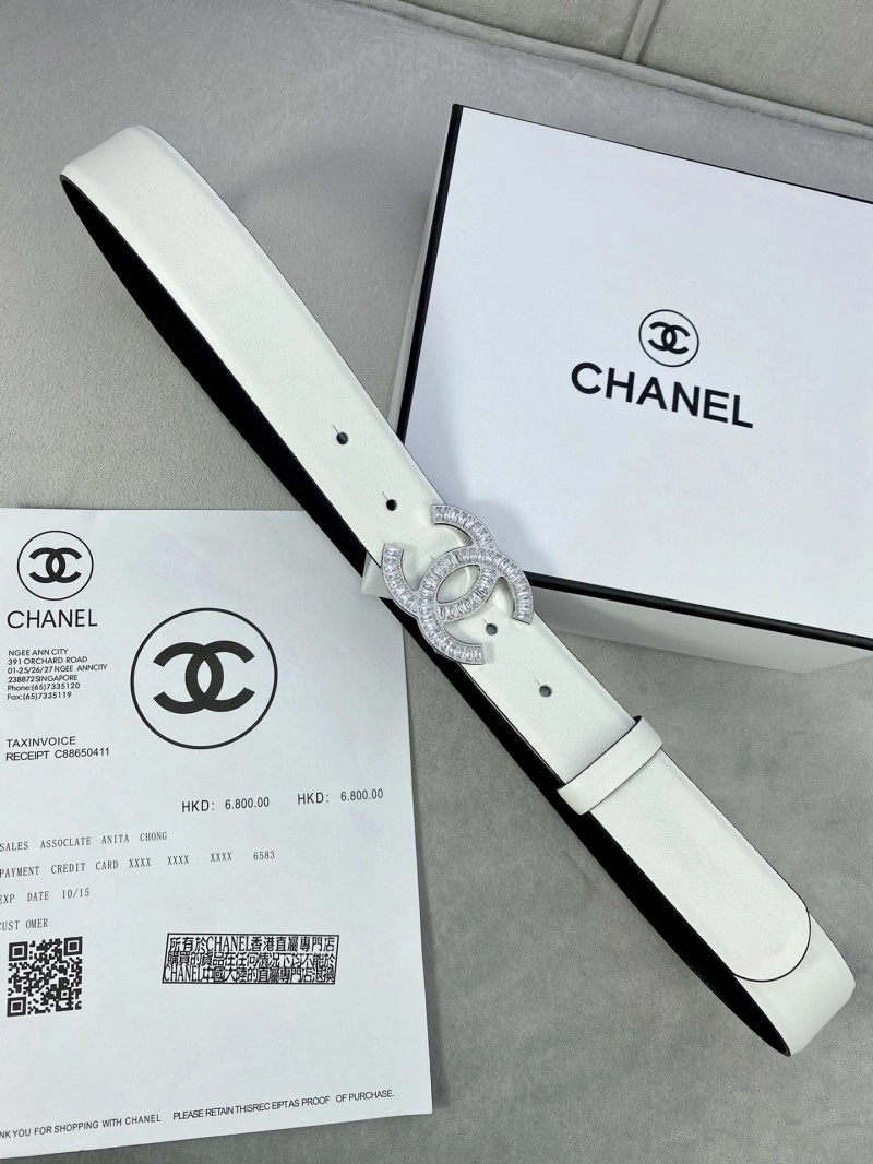 Brand-authenticated Chanel Belts