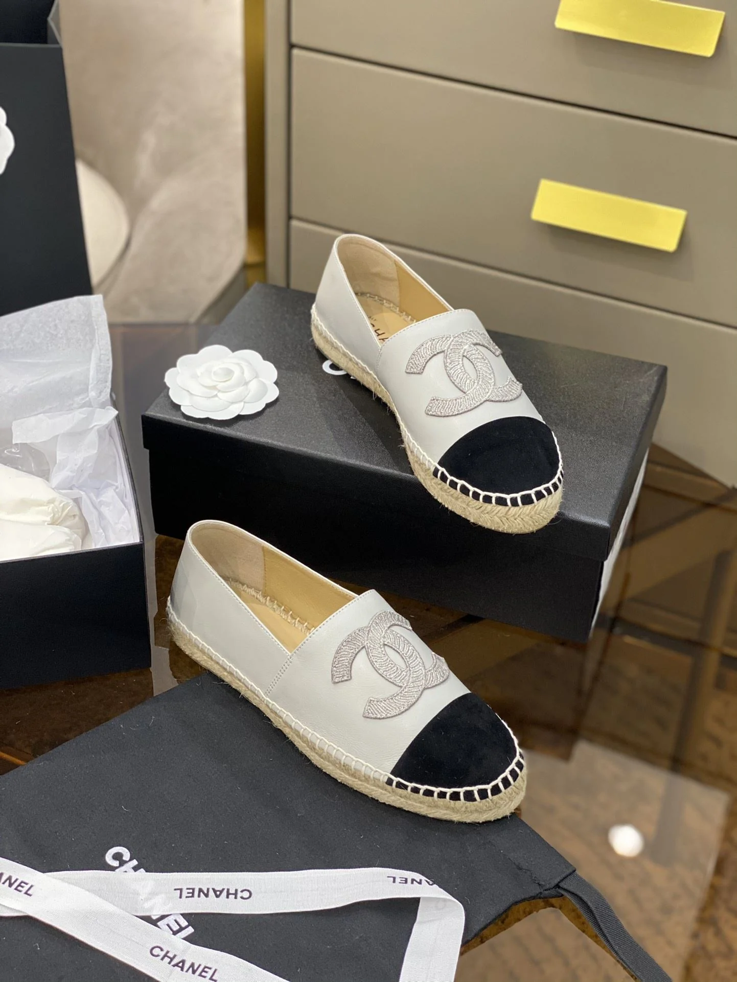 Brand-authenticated Chanel Fishermans Shoes