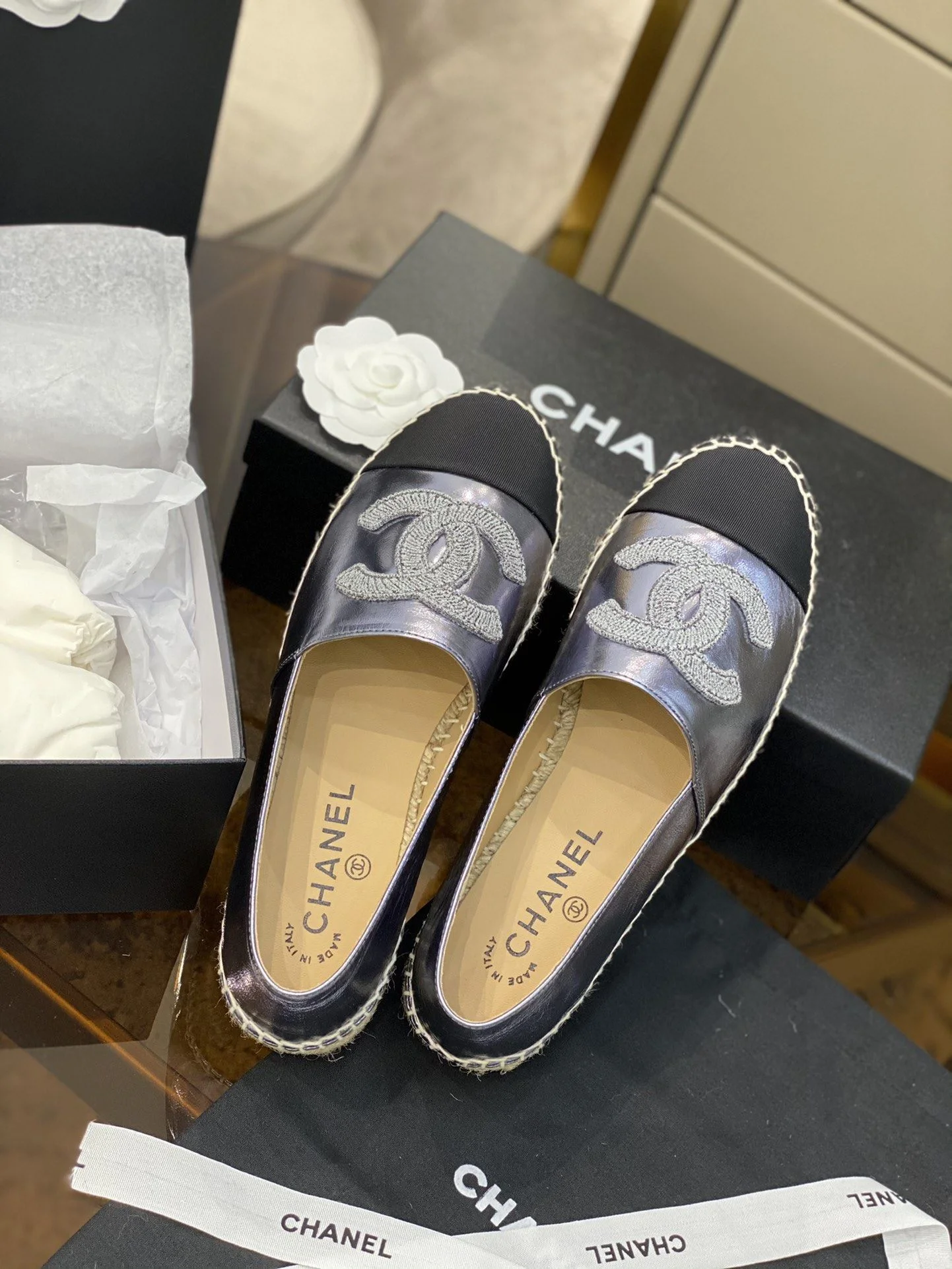 Exact replica Chanel Fishermans Shoes