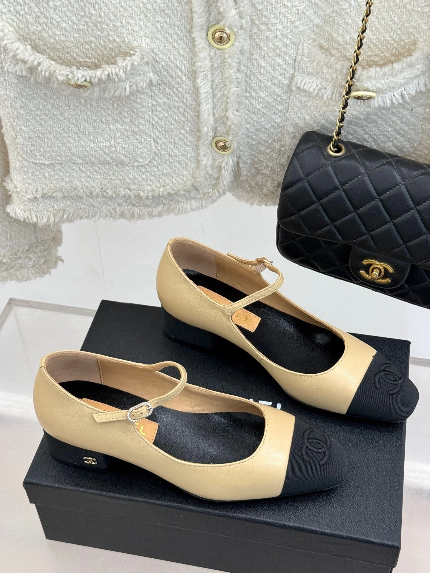 Exact replica Chanel Heeled Shoes