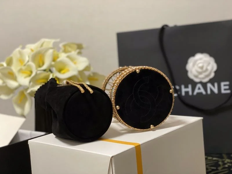 Brand-authenticated Chanel Round Satchel
