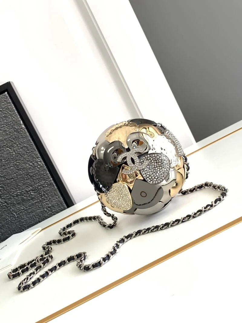 Brand-authenticated Chanel Round Satchel