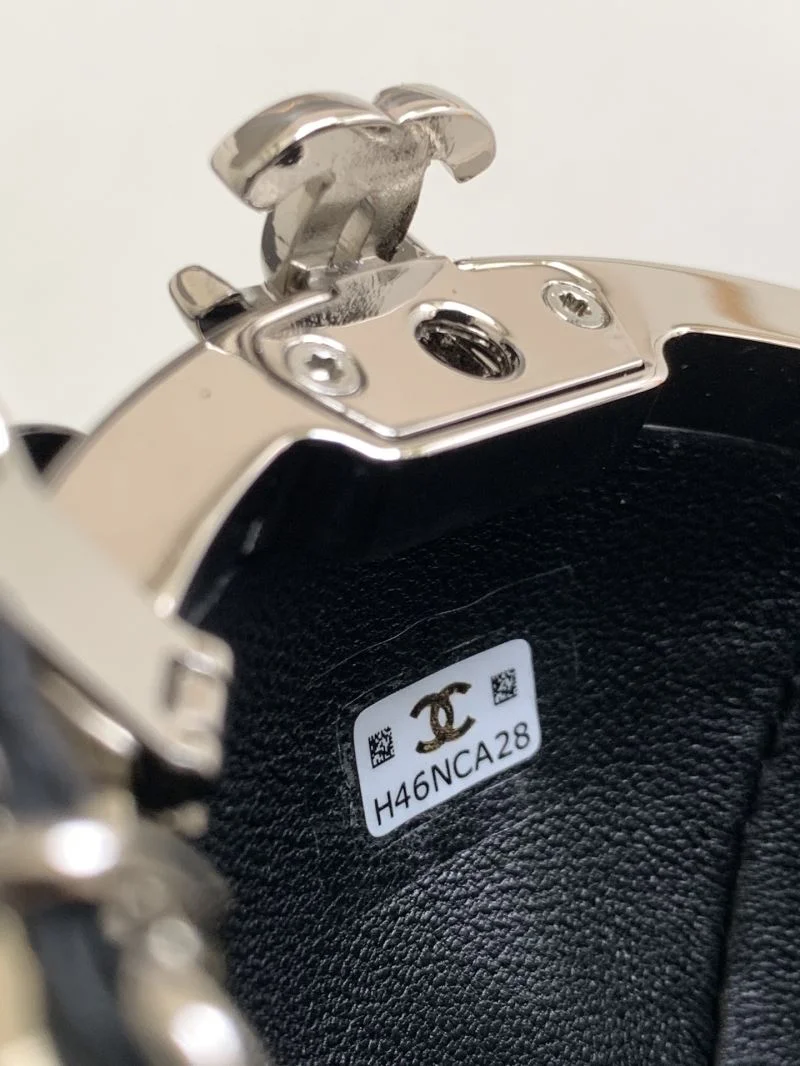 Brand-authenticated Chanel Round Satchel