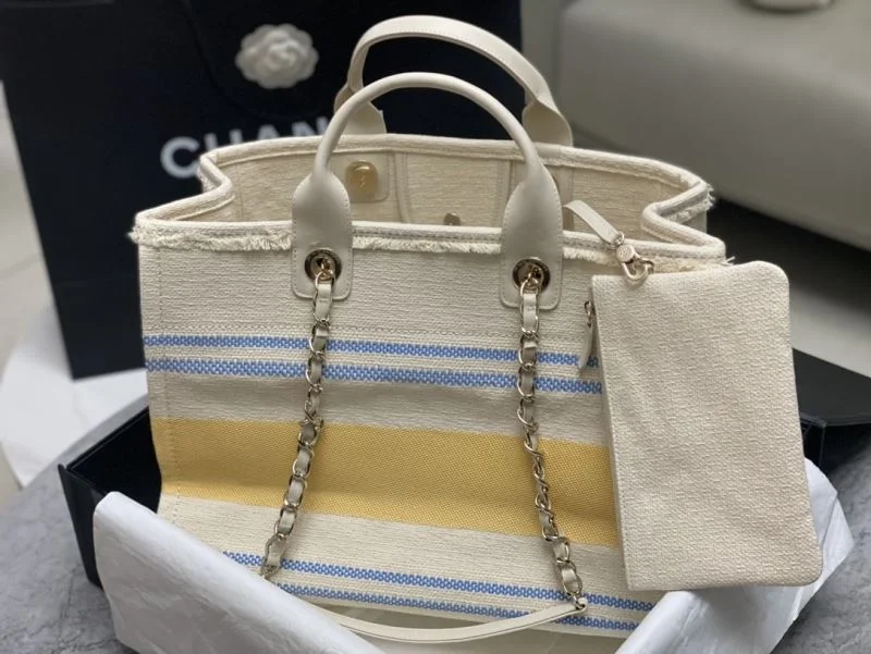 Brand-authenticated Chanel Shopping Bags