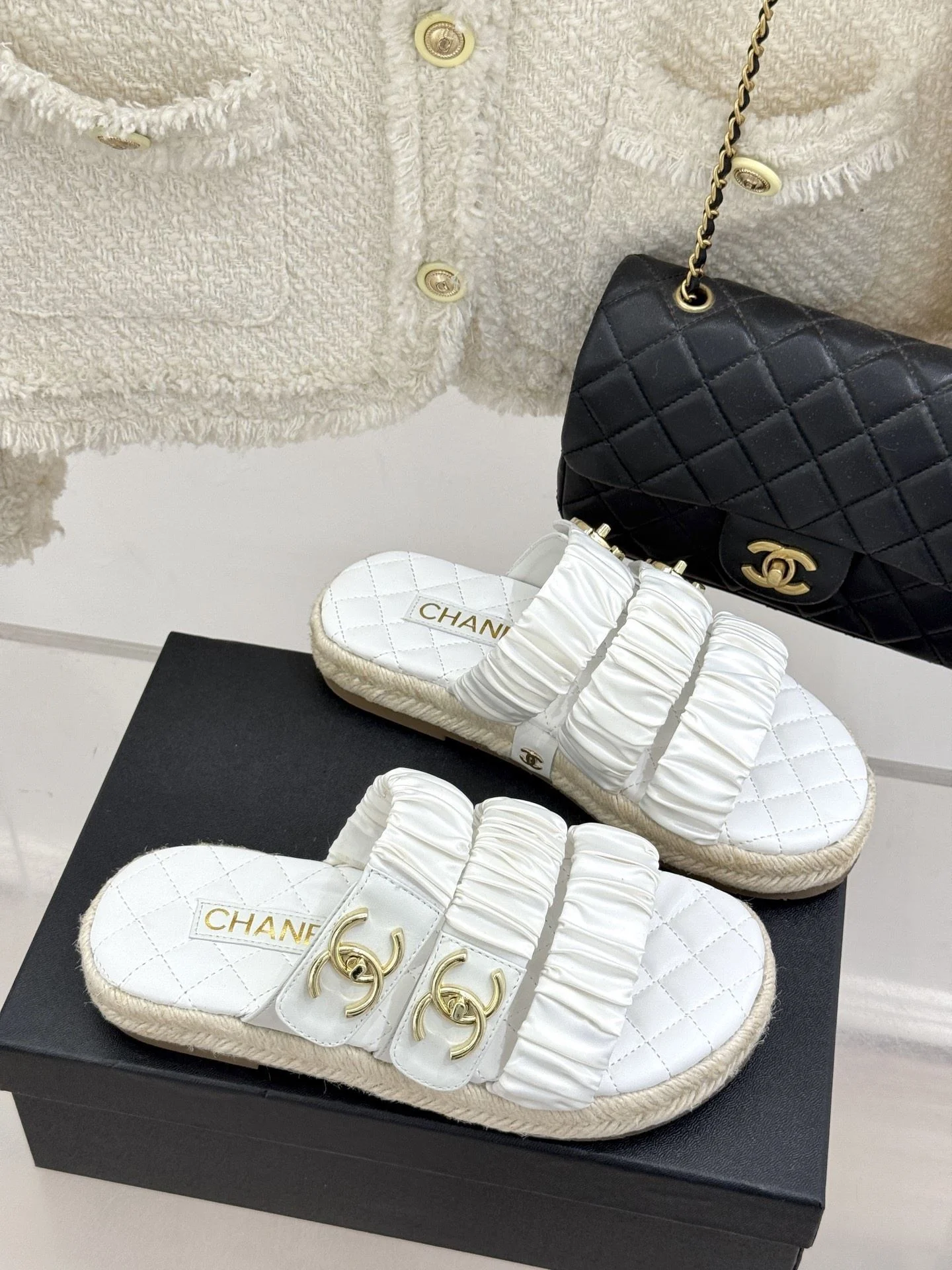 Indistinguishable Chanel Slippers
