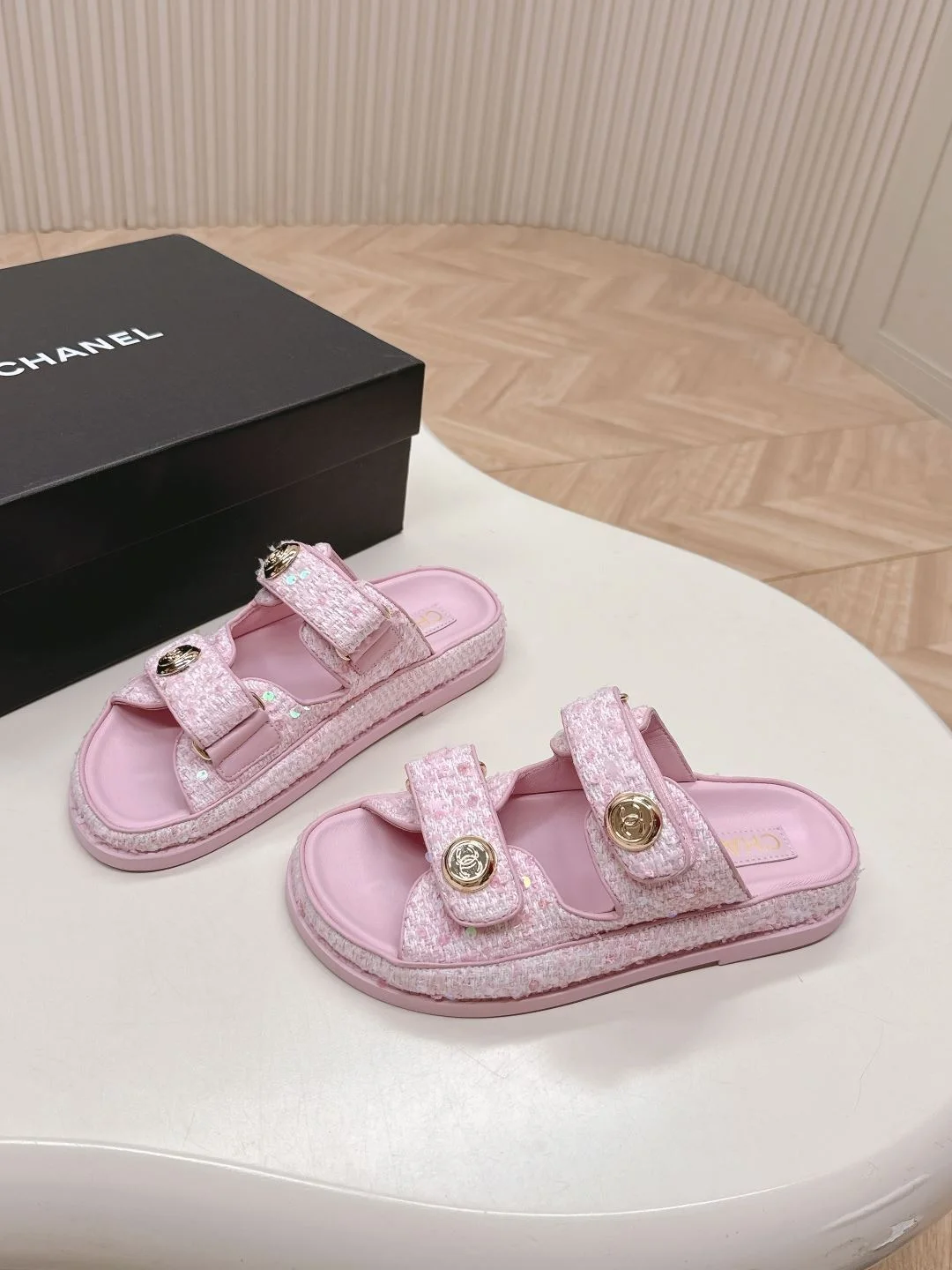 Indistinguishable Chanel Slippers