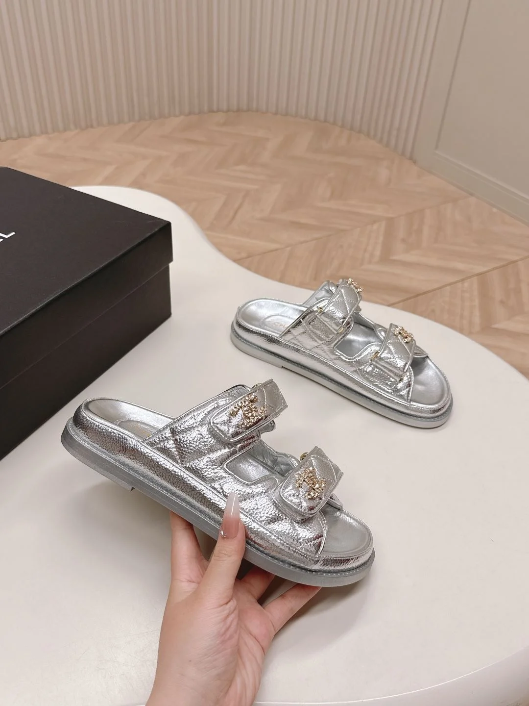 Indistinguishable Chanel Slippers