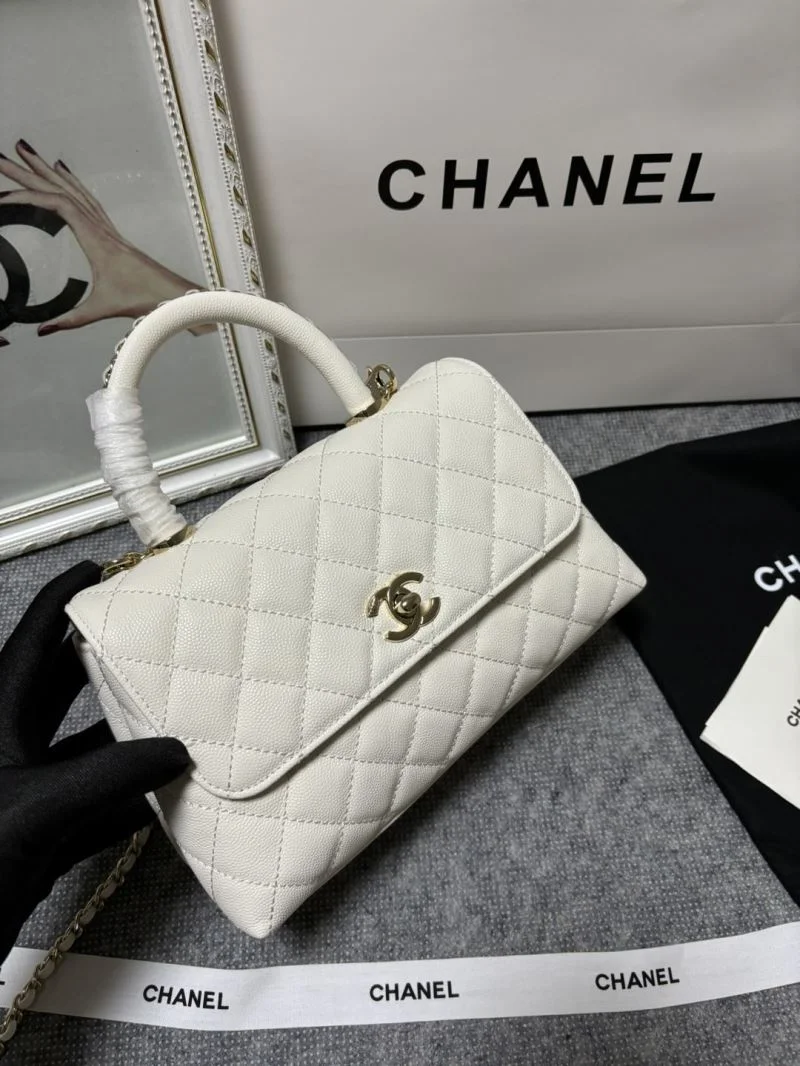 Brand-authenticated Chanel Top Handle Bags