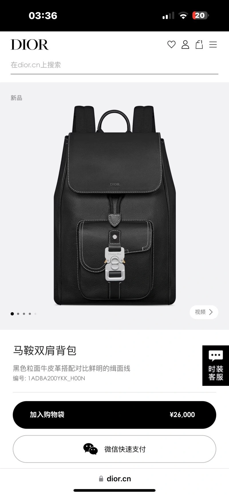 Value-priced Christian Dior Backpacks