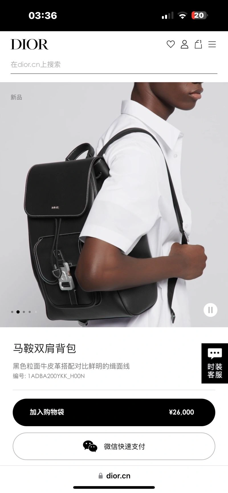 Value-priced Christian Dior Backpacks