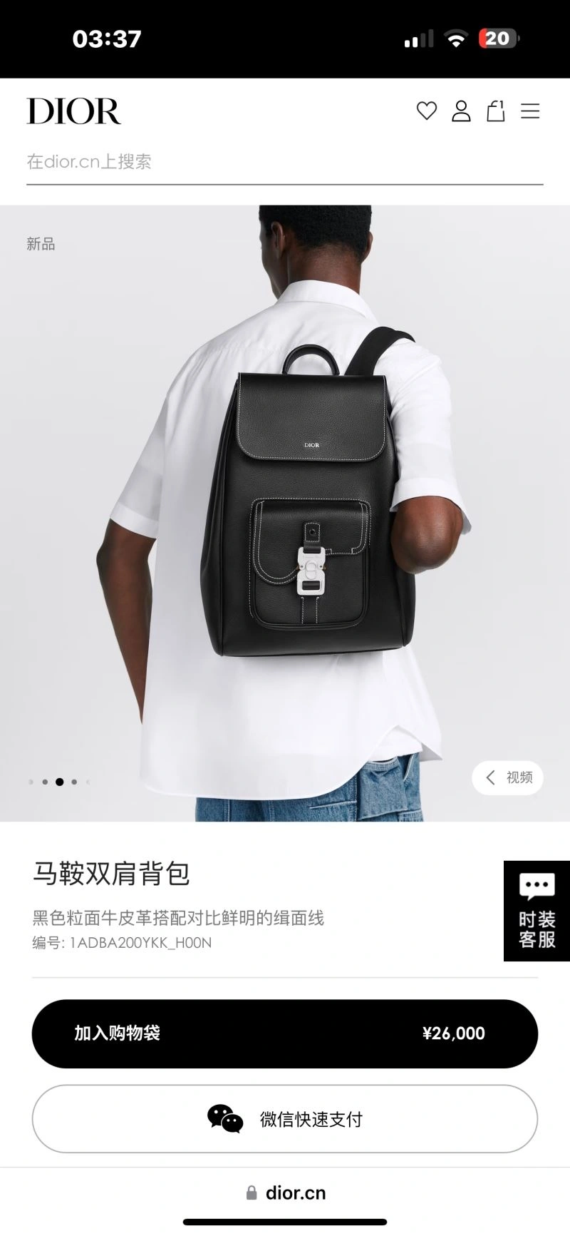 Value-priced Christian Dior Backpacks