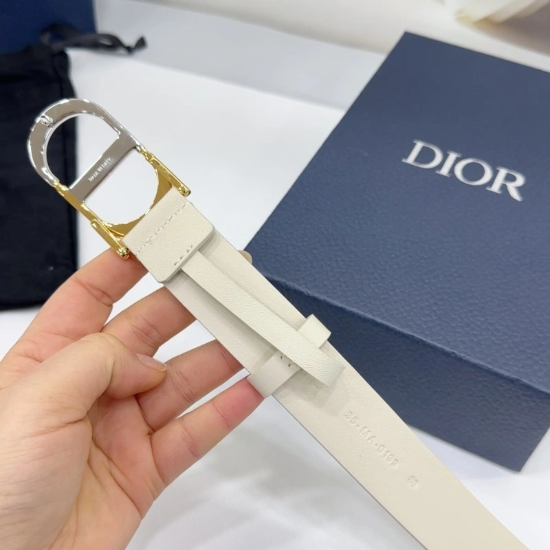 Accurate model Christian Dior Belts