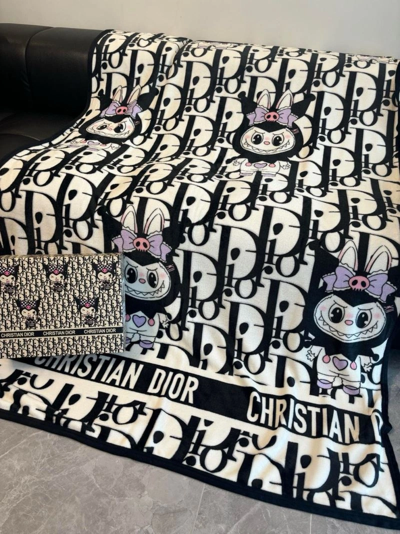 Brand-authenticated Christian Dior Blanket