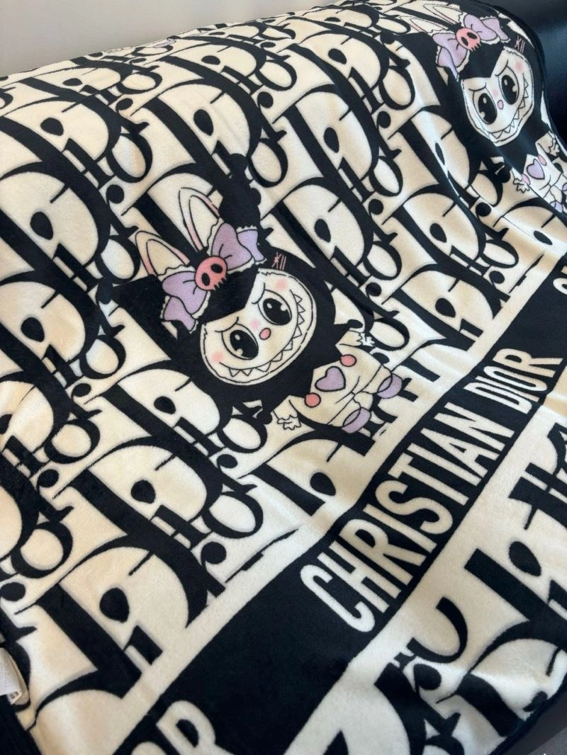 Brand-authenticated Christian Dior Blanket